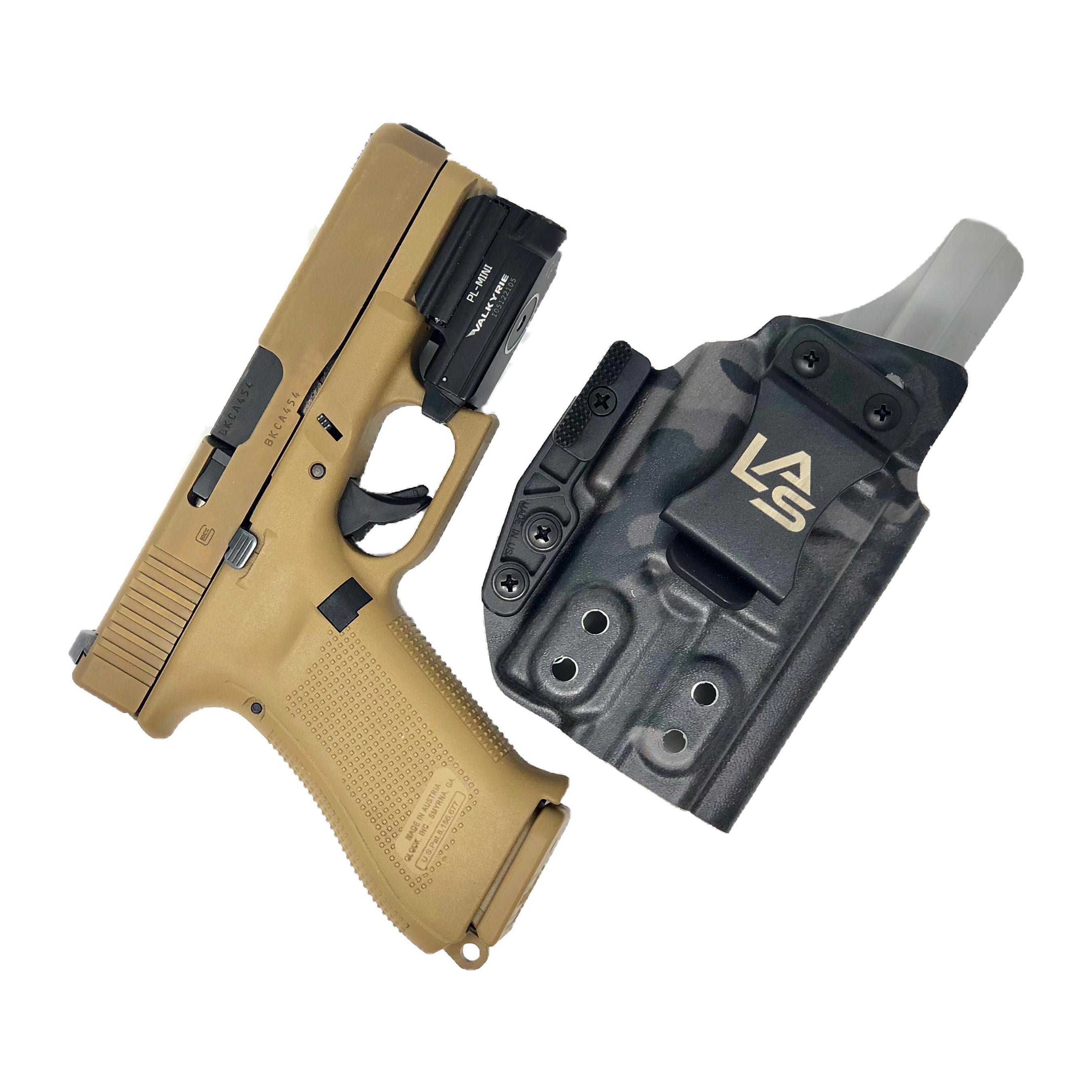 Glock 19X G19 Gen 5 Olight PL-Mini IWB Holster Supercam Black - LAS Co ...