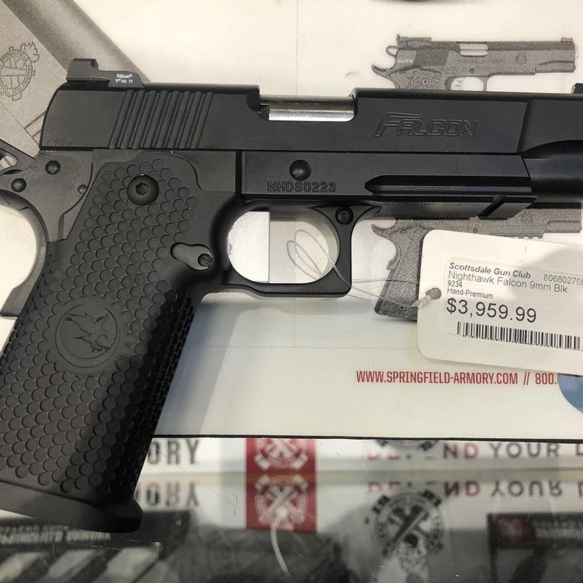 Nighthawk Falcon 9mm double stack with rail - LAS Concealment ...